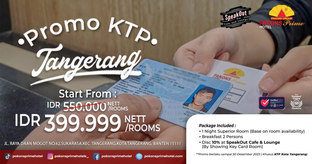 Pakons Prime Hotel Tangerang – Four Star Hotel in Tangerang